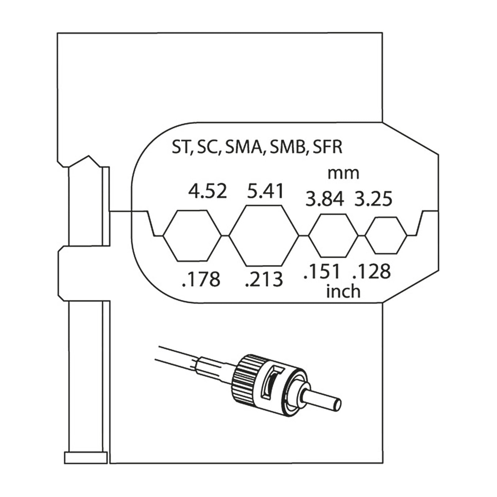 GEDORE 8140-12 - Fiber optic connector module (1830678 ...