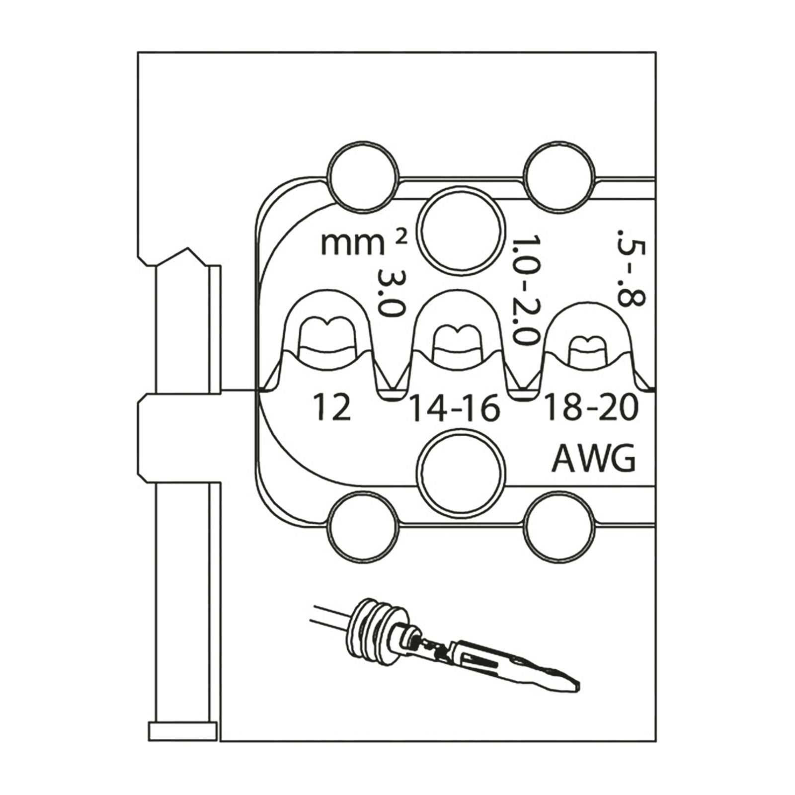 GEDORE 8140-20 - Sheet Metal Connector Module | Ferrotecnia