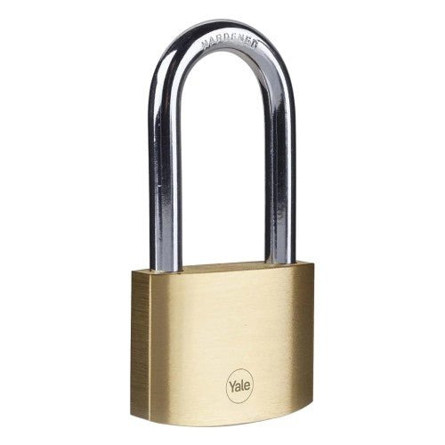 Yale YPL11225 - Brass Padlock, Long Shackle (25 mm) | Ferrotecnia